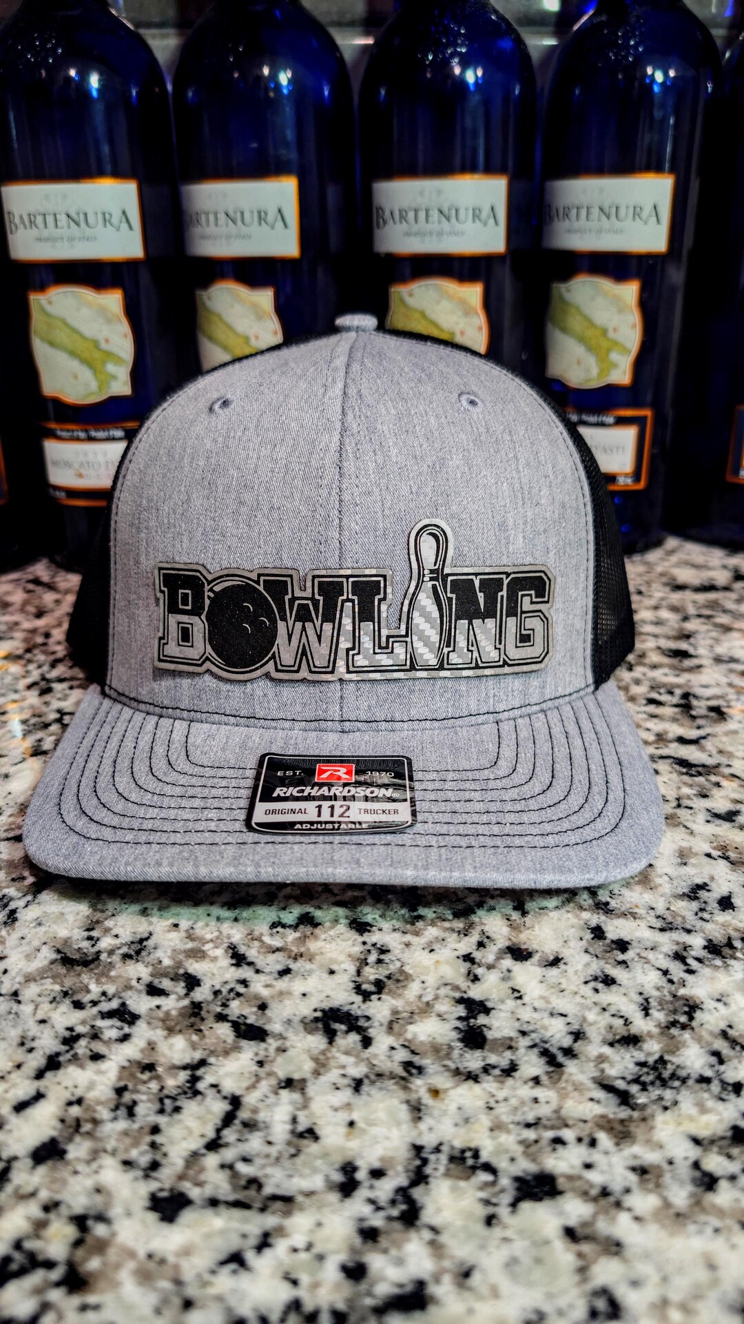 Silver Carbon Fiber Bowling Hat – Laser Engraved Richardson 112 ...