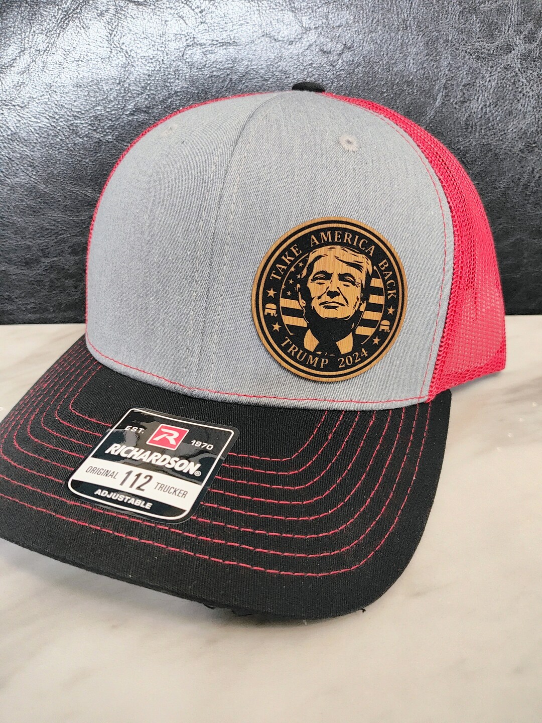 Donald Trump, Trump 2024, USA, Patriotic,laser Engraved Leather Patch ...