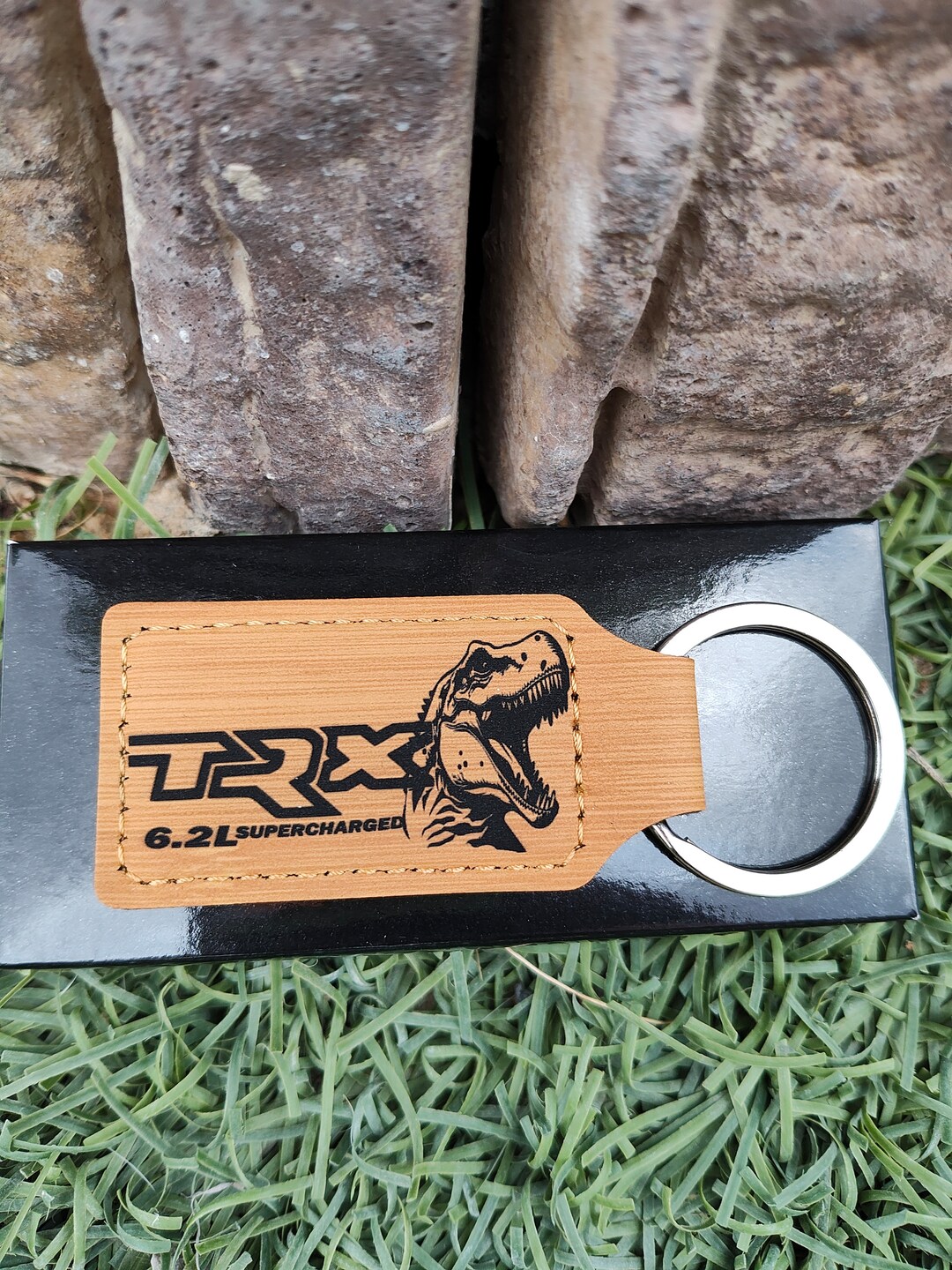 Laser Engraved Leather RAM TRX MOPAR Keychain - Etsy