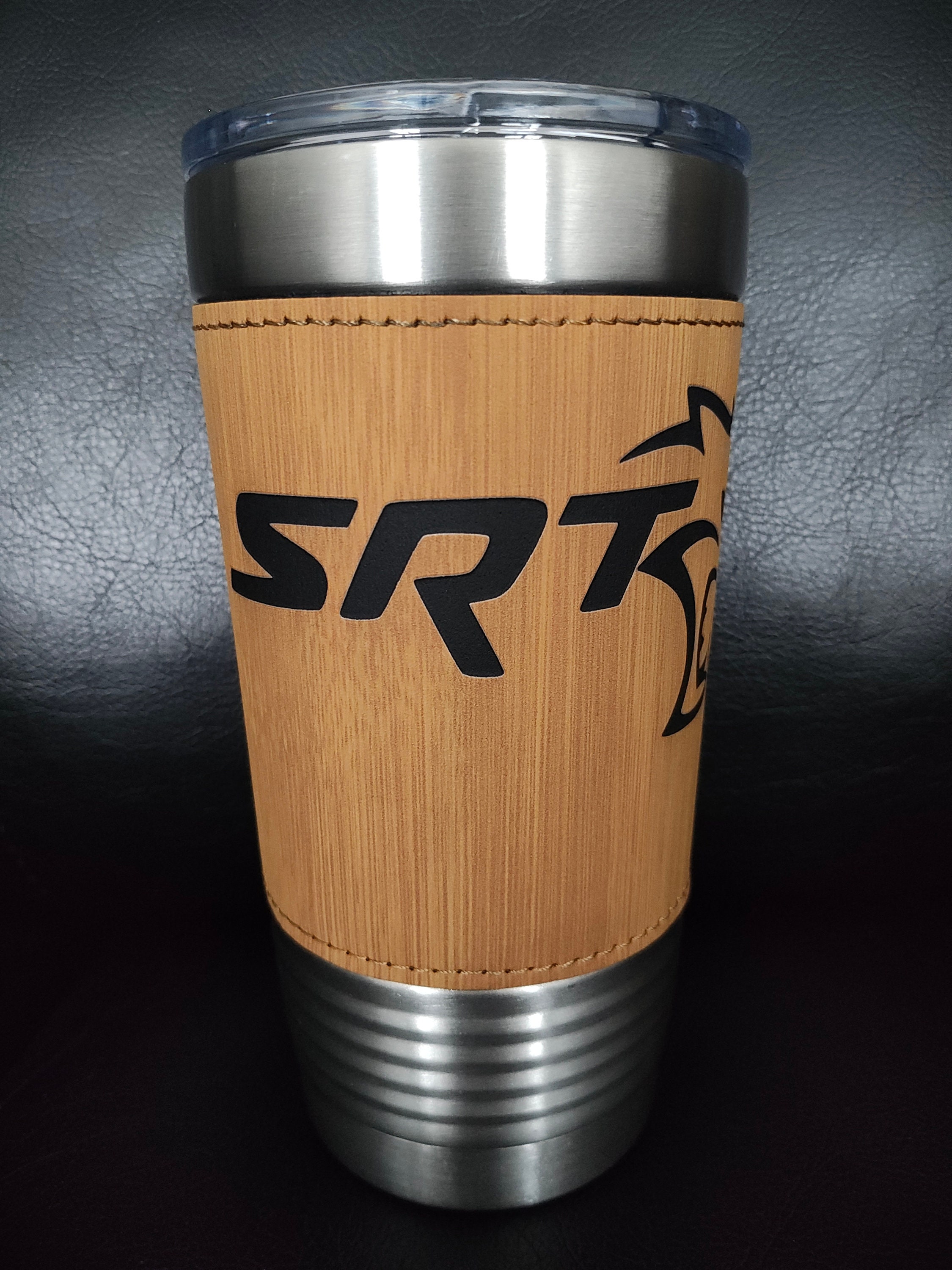 Custom Challenger Hellcat Laser Engraved Leatherette 20oz. Tumbler ...