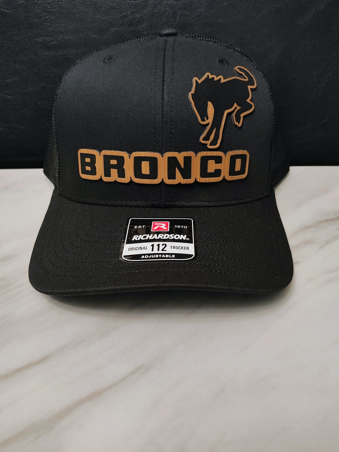 Bronco, Ford, off Road, Bronco Raptor, Leather Patch Hat Richardson 112 ...