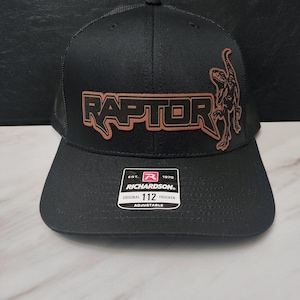 FORD Raptor Laser Engraved Leather Patch Hat Richardson 112 - Etsy