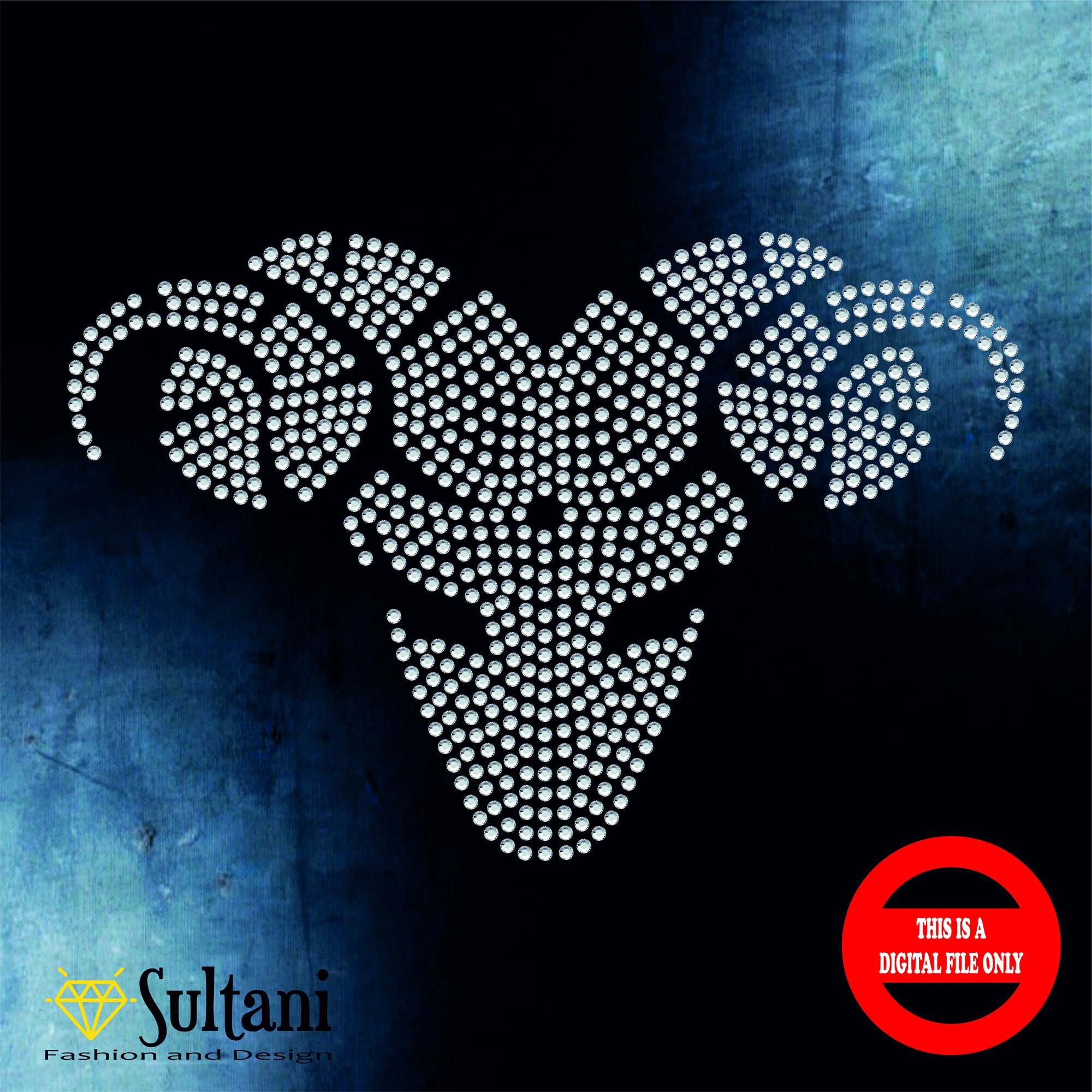 Rhinestone Template for Cutting SVG, Cut File, SS10 Rhinestone , Ai Crd ...