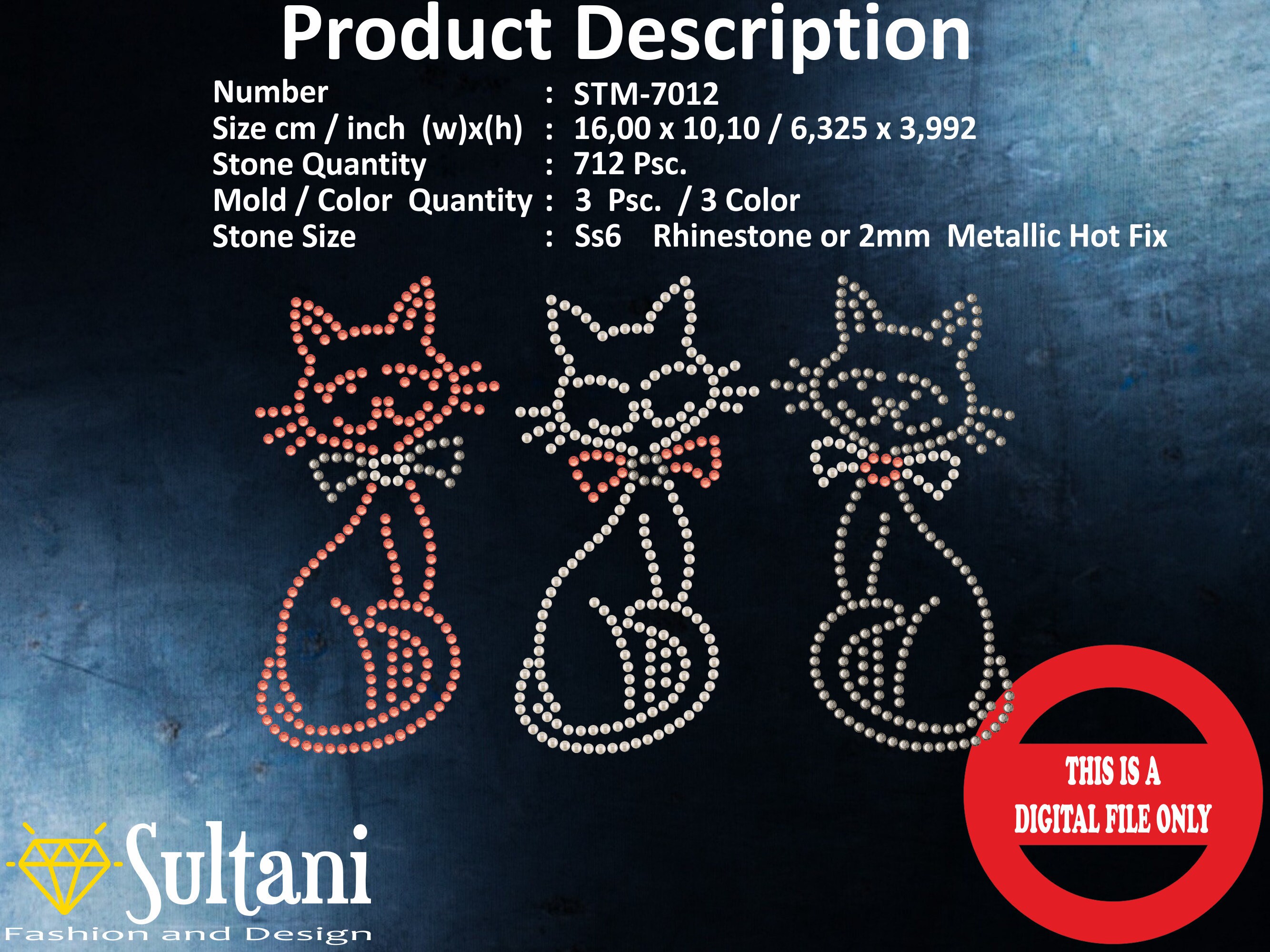 Rhinestone Template for Cutting SVG, Cut File, SS6 Rhinestone , Ai Crd ...