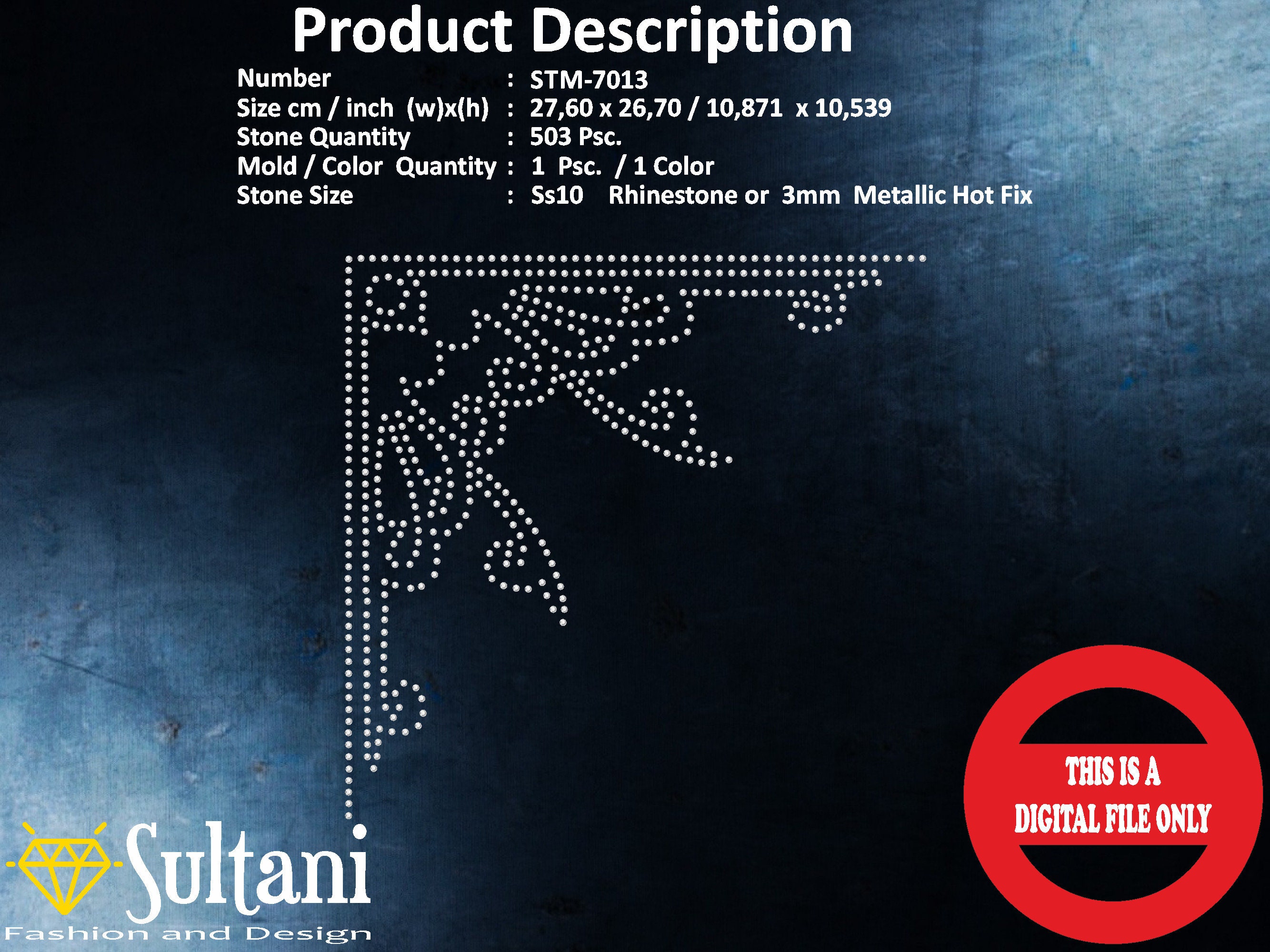 Rhinestone Template for Cutting SVG, Cut File, SS10 Rhinestone , Ai Crd ...