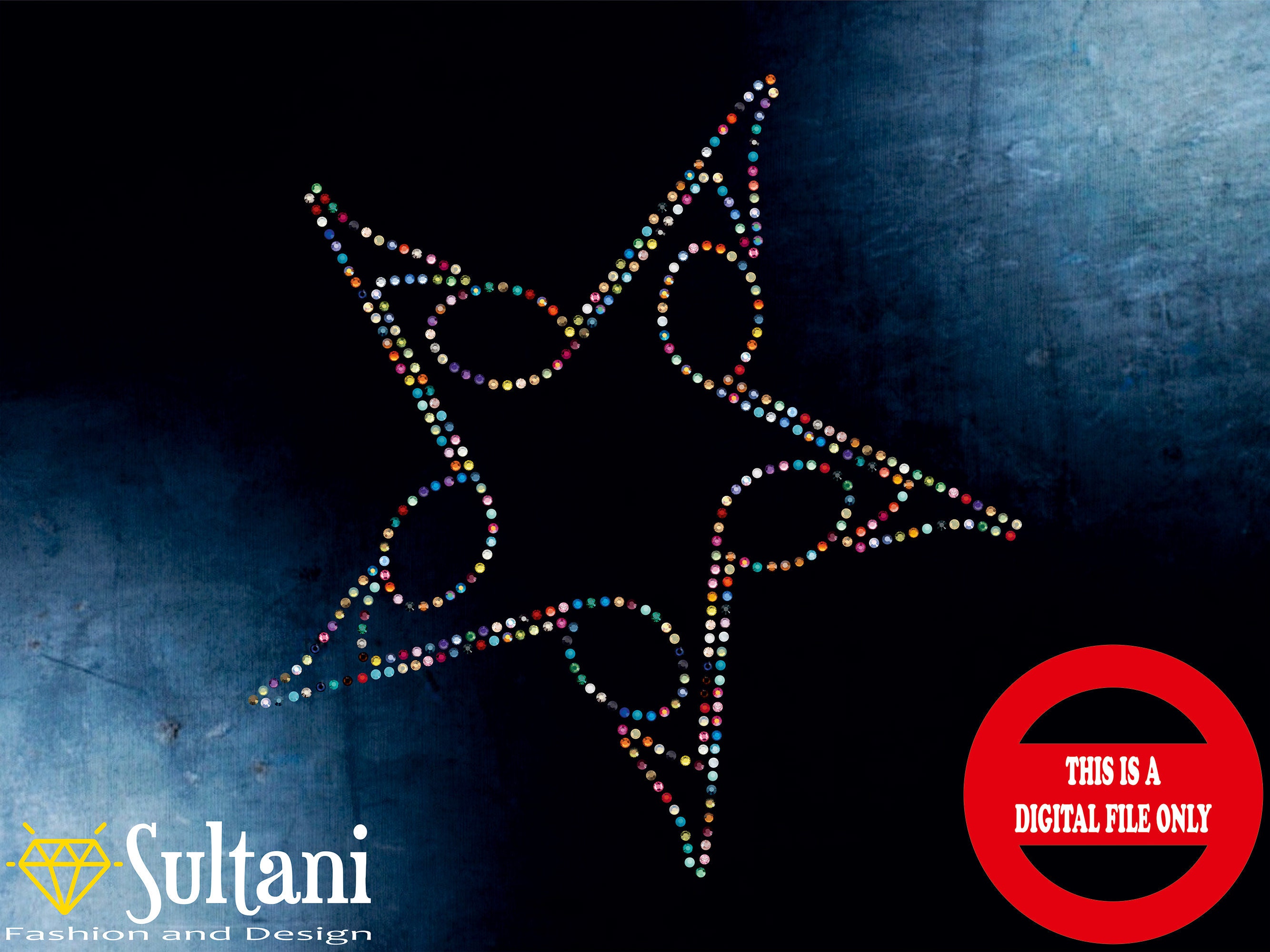 Rhinestone Template for Cutting SVG, Cut File, SS6 Rhinestone , Ai Crd ...