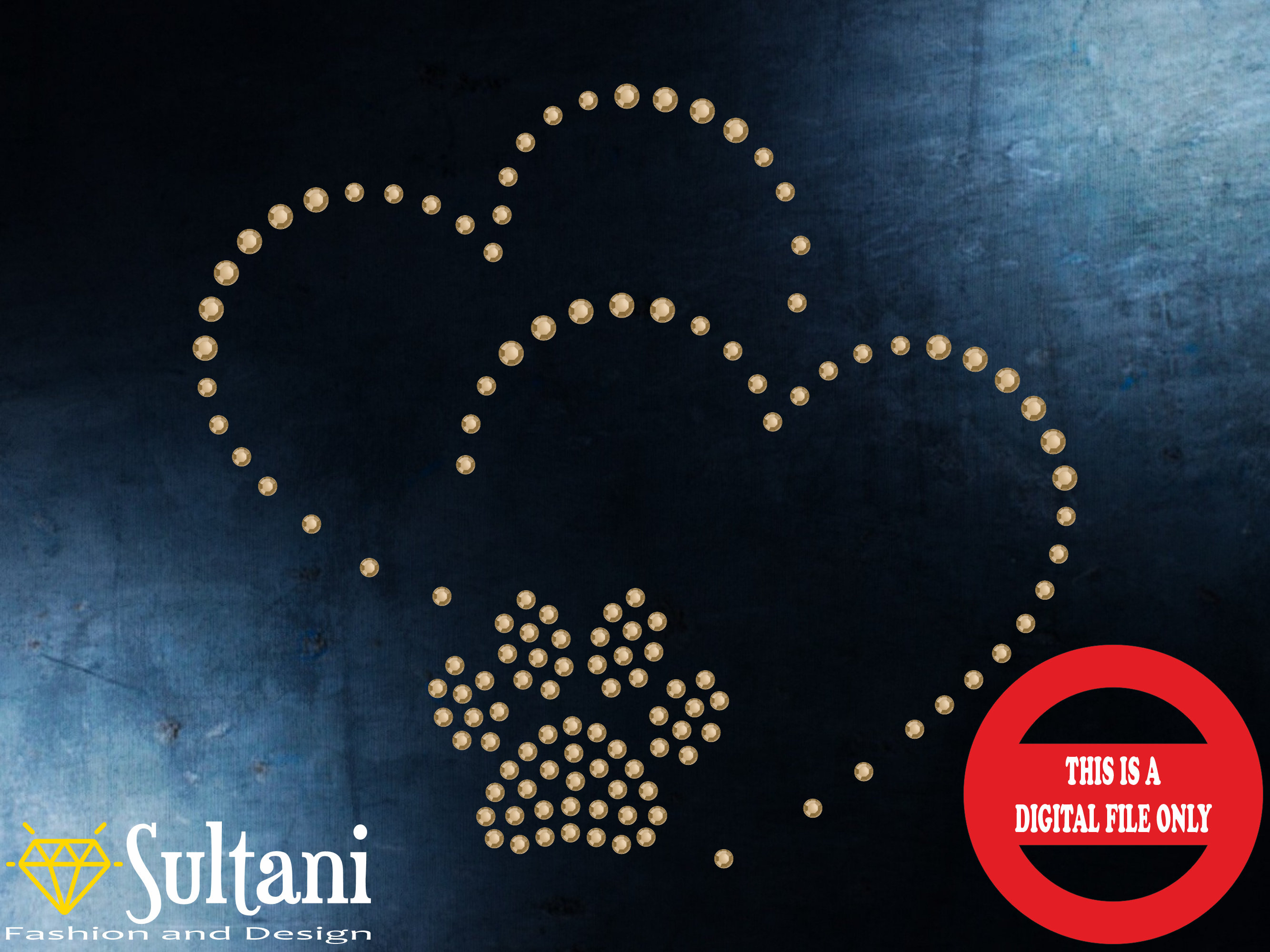 Rhinestone Template for Cutting SVG, Cut File, SS10 SS12 Rhinestone ...