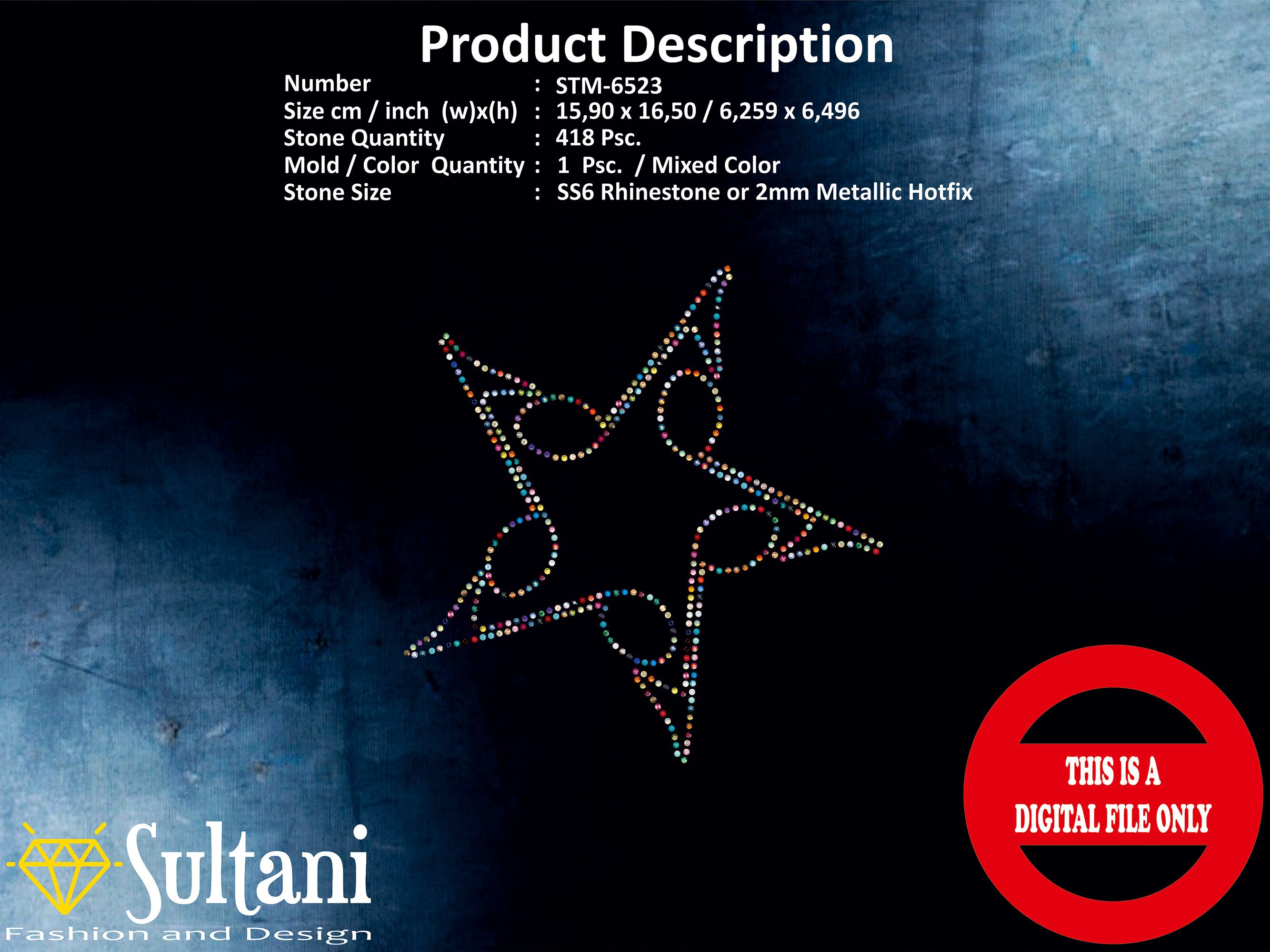 Rhinestone Template for Cutting SVG, Cut File, SS6 Rhinestone , Ai Crd ...