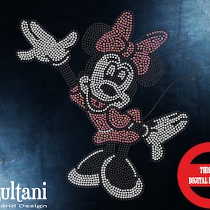 Rhinestone Mouse Template: SS6/SS10 Bling Design (SVG, CDR, PDF) - Etsy