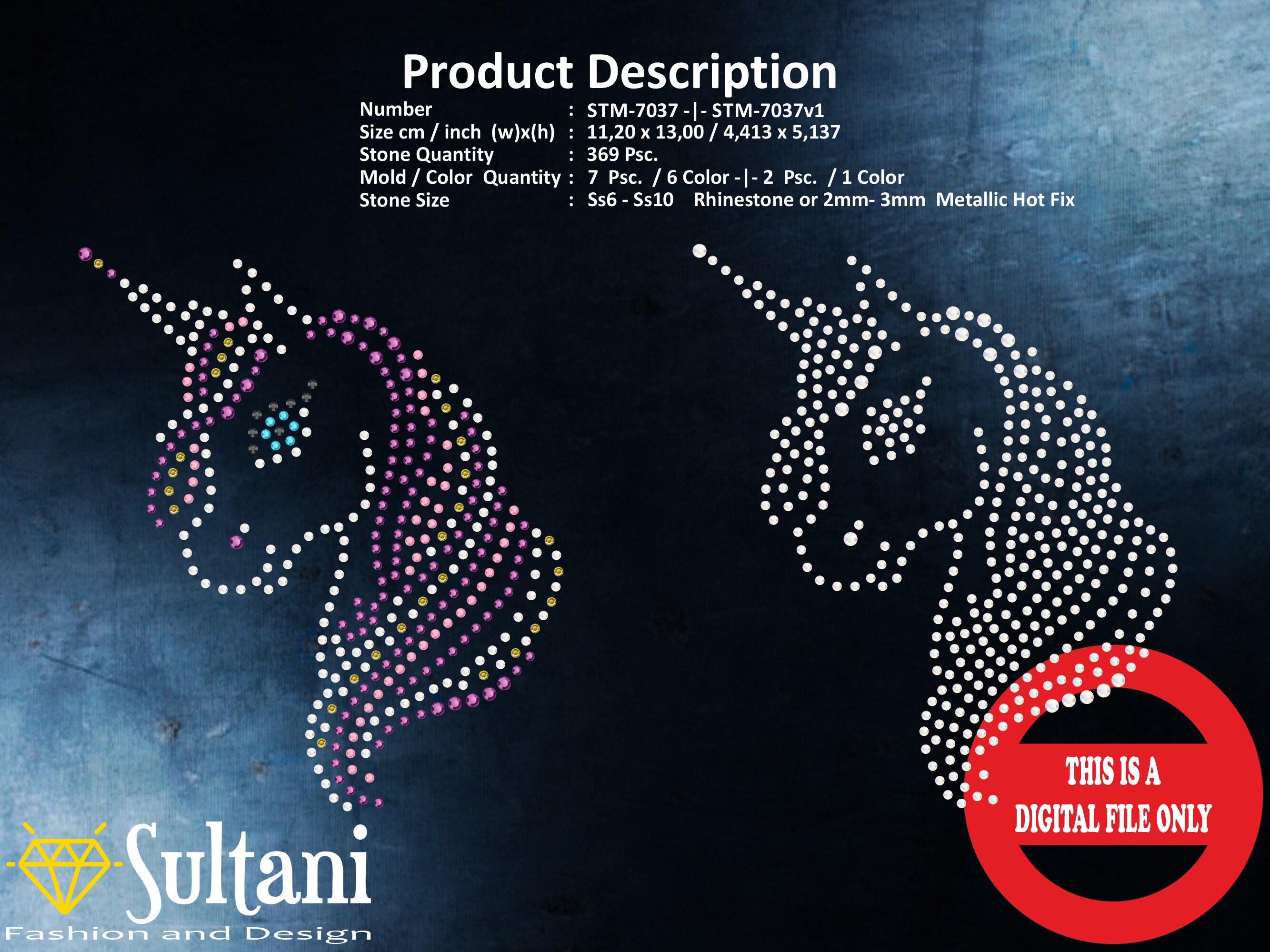 Rhinestone Template for Cutting SVG, Cut File, SS6 SS10 Rhinestone , Ai ...