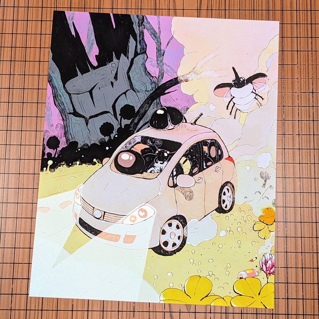 Bug Clown Car Print 8x10" - Etsy