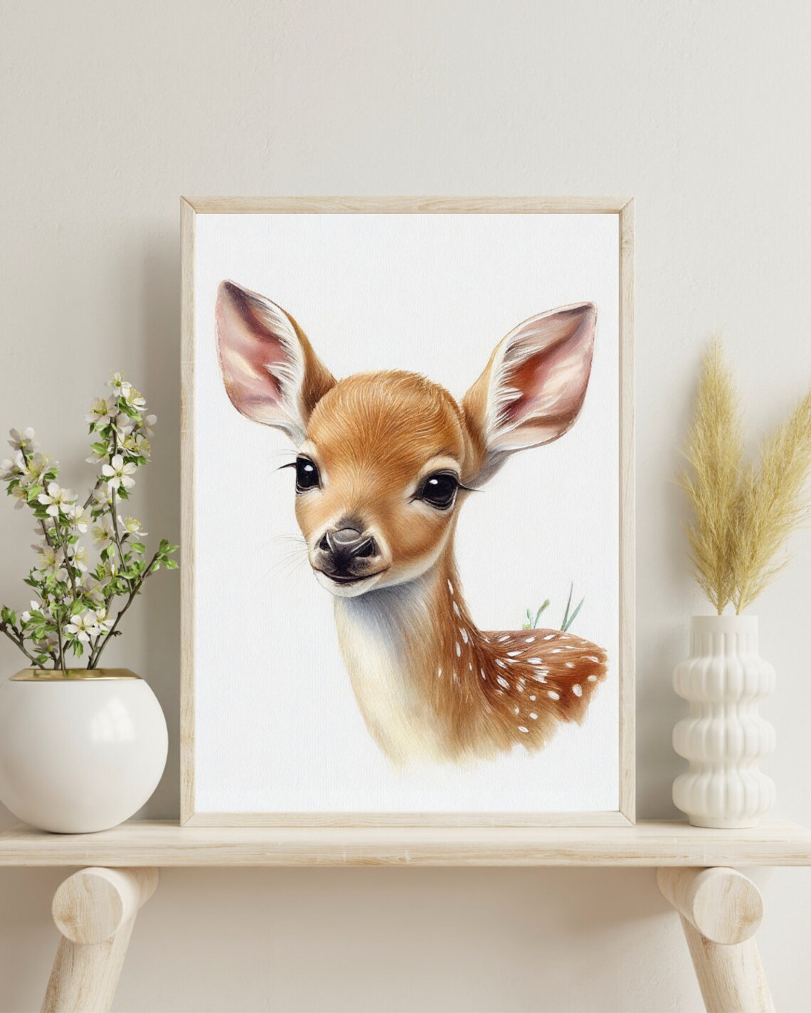 Fawn Printable Wall Art Nursery Poster.art Prints Nursery Wall Decor ...