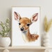 Fawn Printable Wall Art Nursery Poster.art Prints Nursery Wall Decor ...