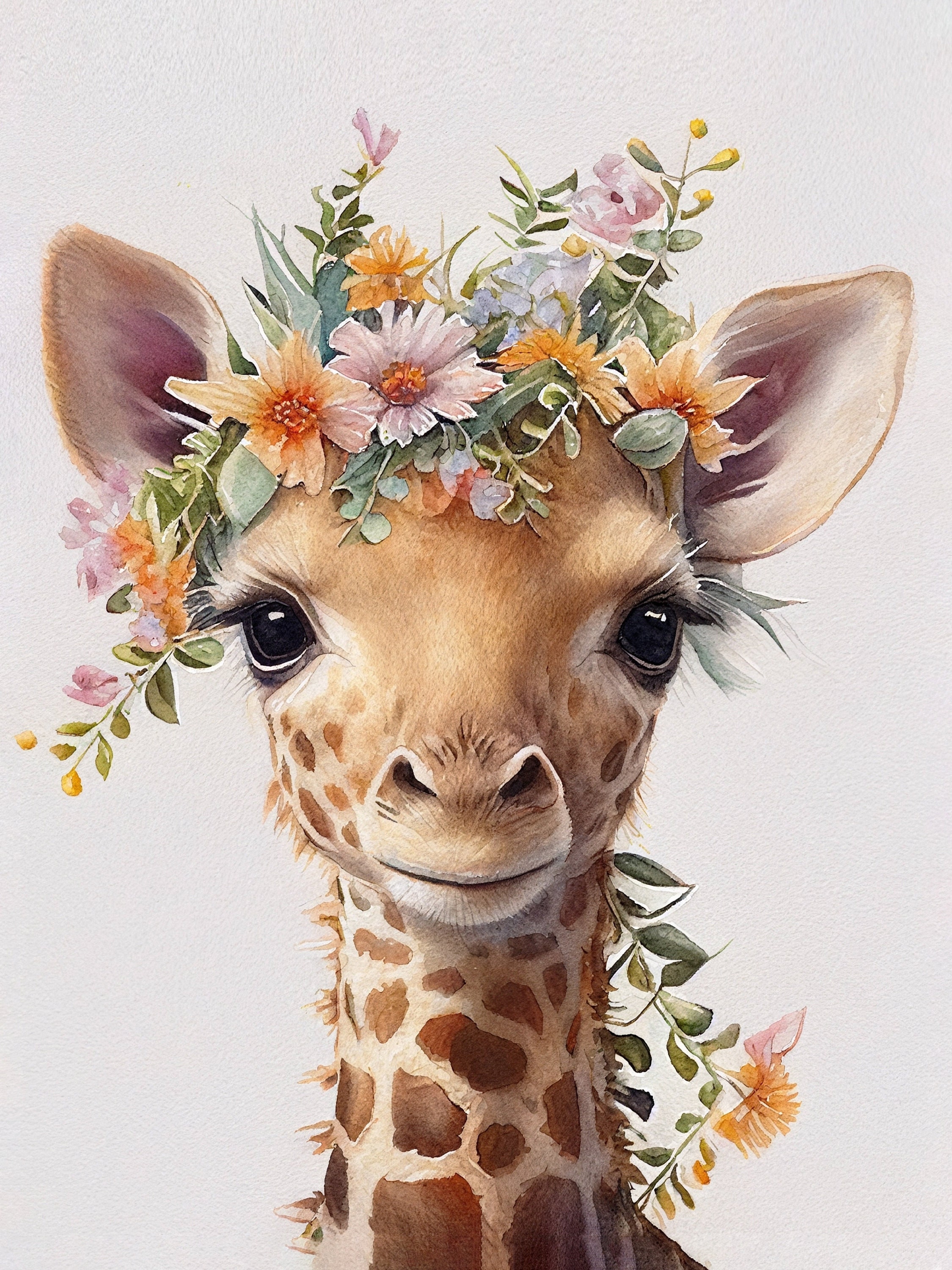 Giraffe Printable Wall Art Nursery Decor. Art Prints Baby Giraffe ...