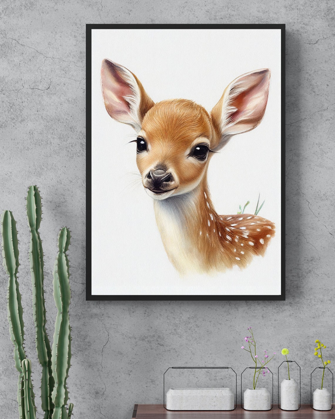 Fawn Printable Wall Art Nursery Poster.art Prints Nursery Wall Decor ...