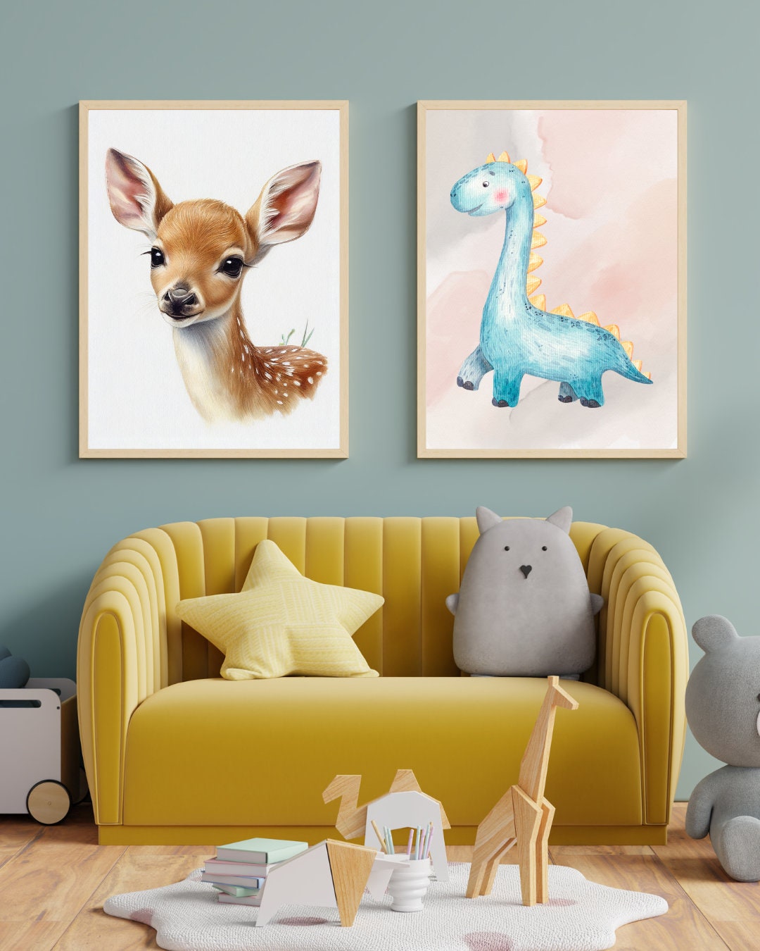 Fawn Printable Wall Art Nursery Poster.art Prints Nursery Wall Decor ...