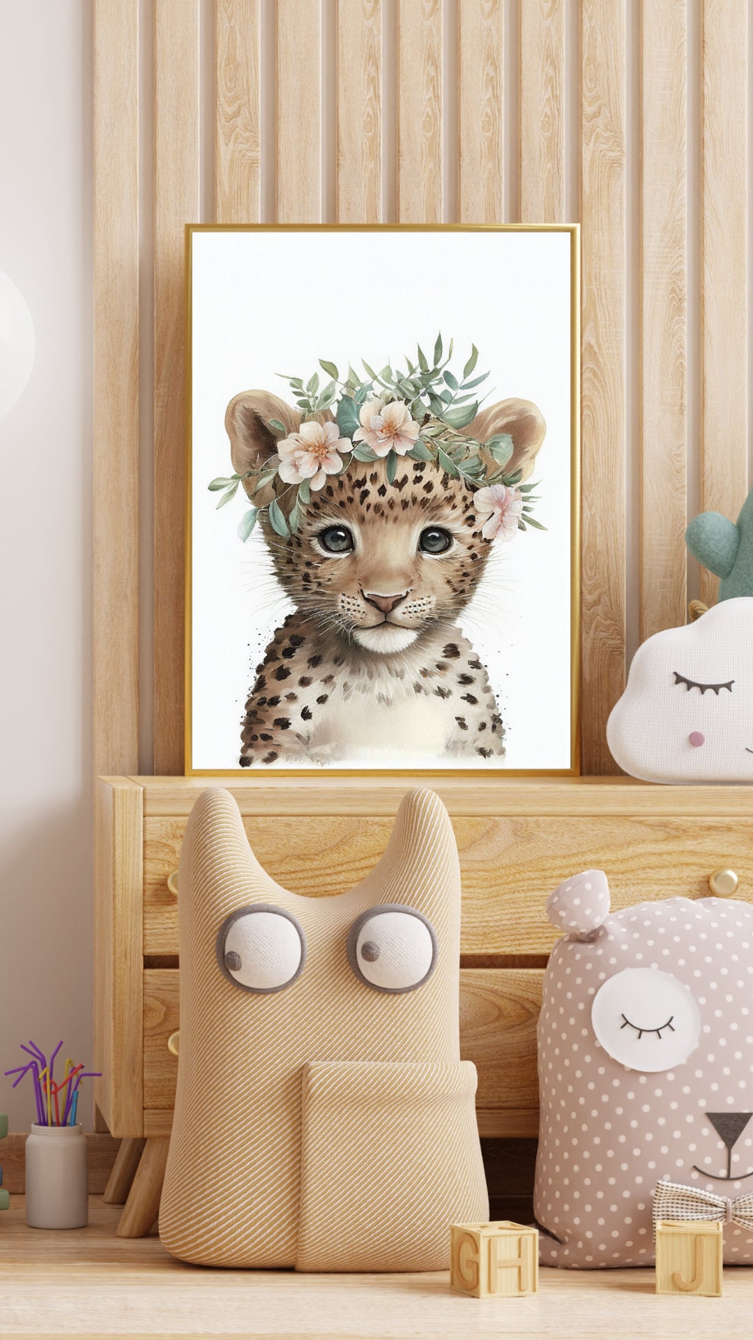 Cheetah Printable Wall Art Nursery Decor.art Prints Boho Decor - Etsy