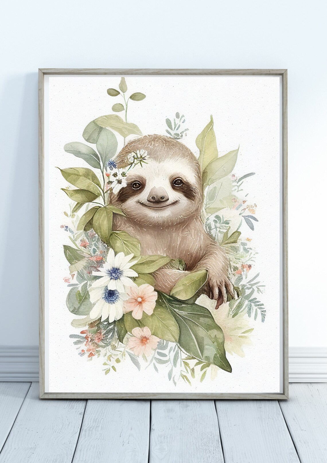 Sloth Printable Wall Art Nursery Decor.sloth Painting Home Decor Sloth ...