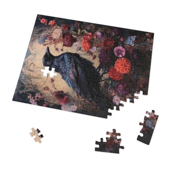 Raven Jigsaw Puzzle - Etsy