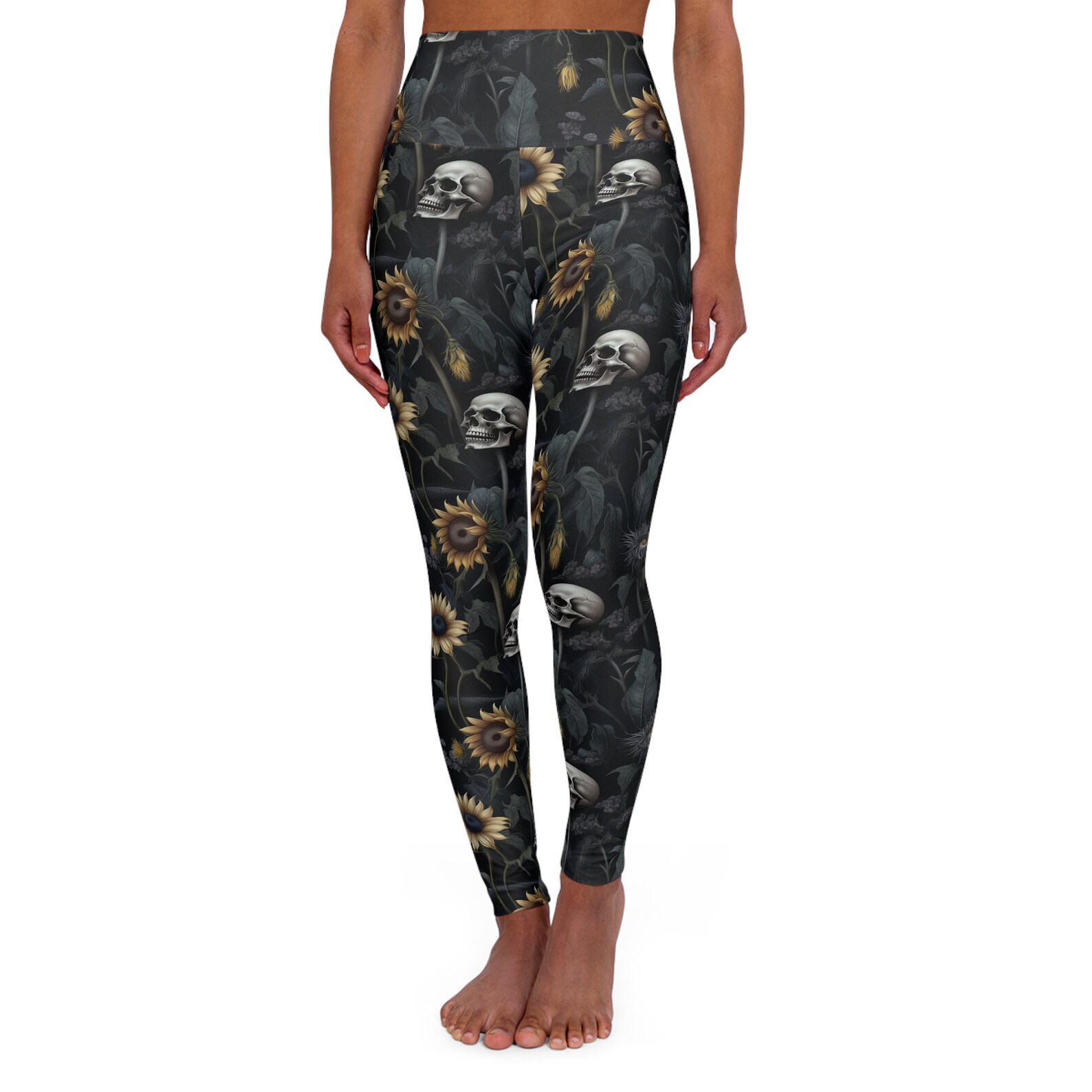 Sunflower Skull Seamless Digital Pattern PNG Skull Pattern Digital ...