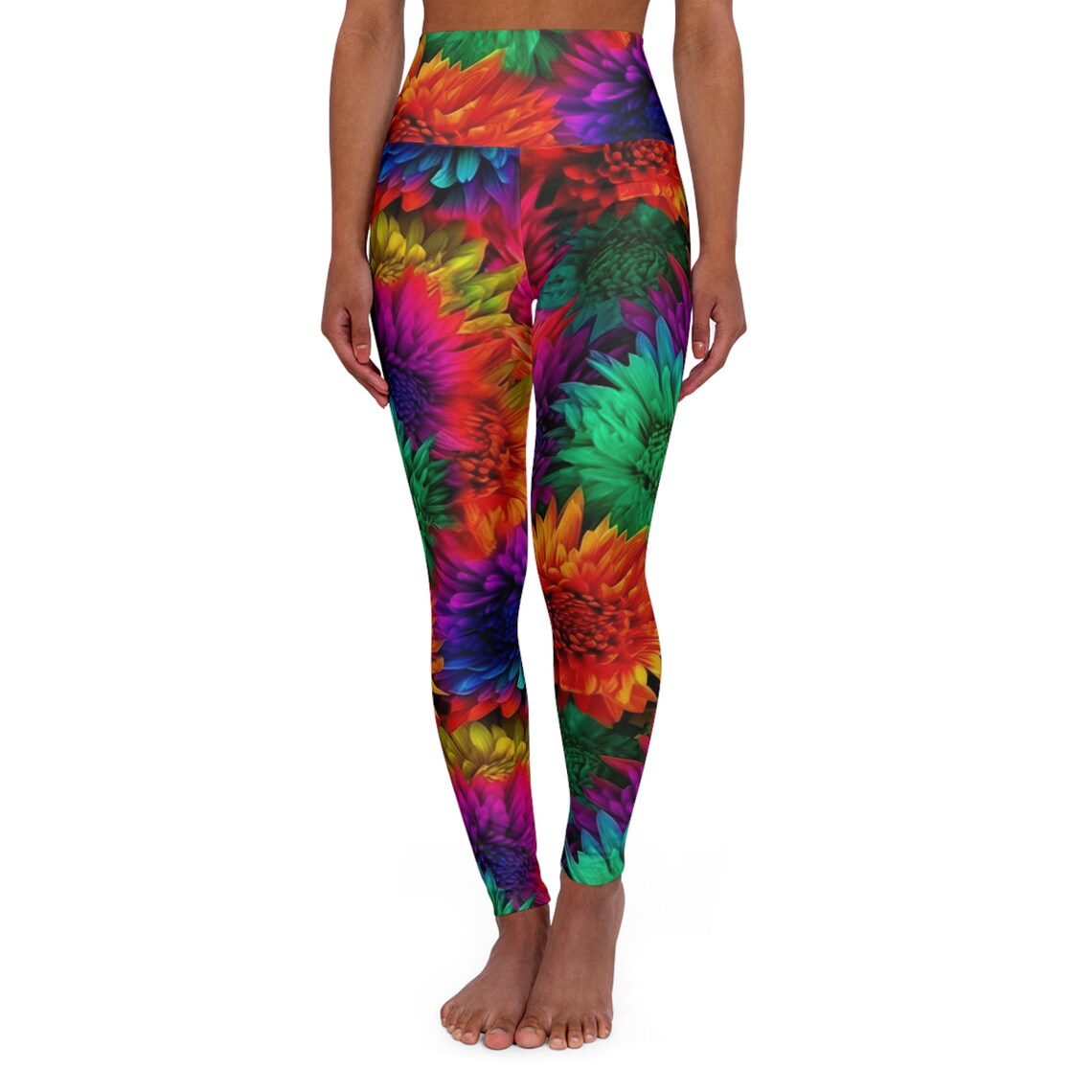 Rainbow Floral Seamless Pattern Digital PNG Rainbow Custom - Etsy