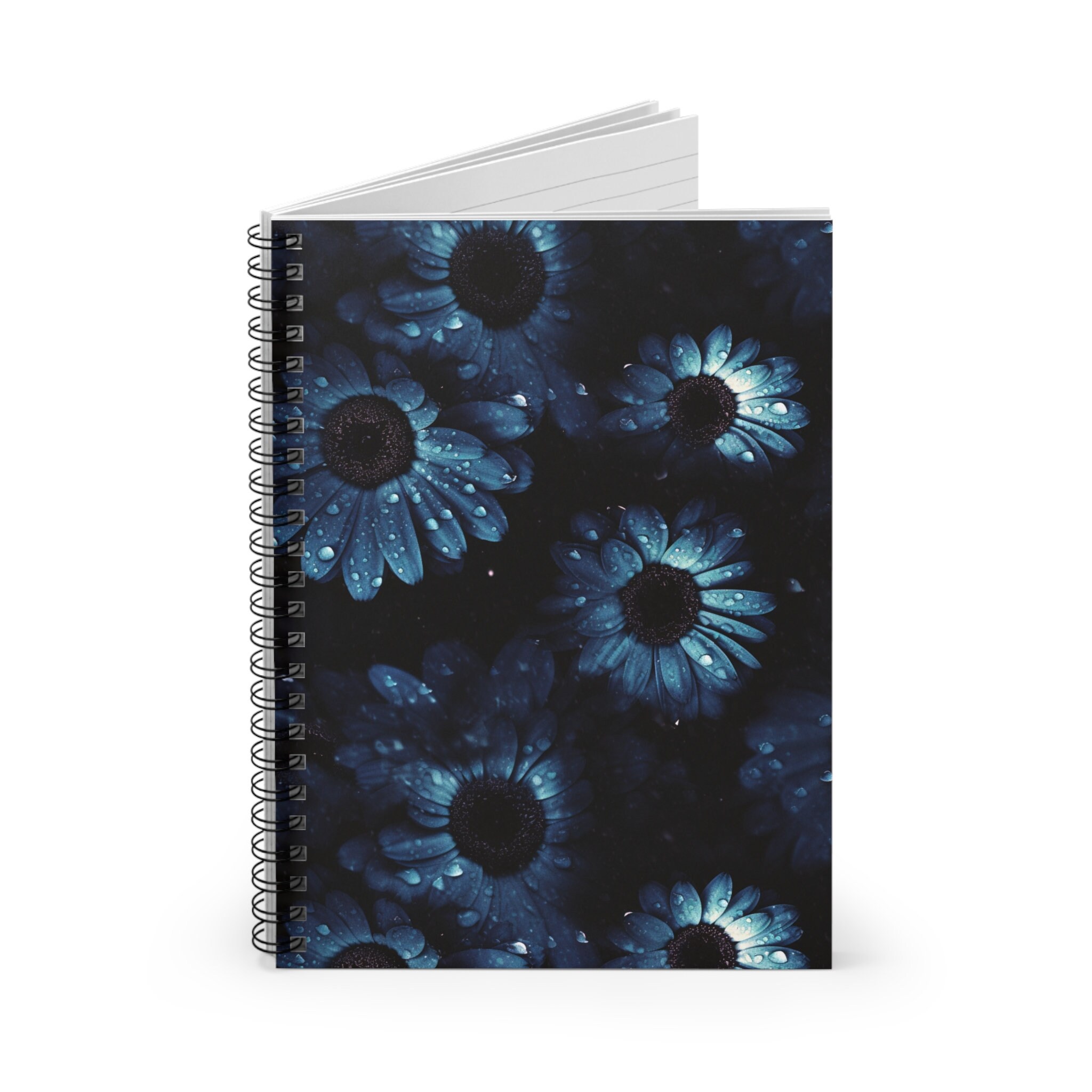 Dark Blue Daisies Seamless Digital Pattern, Navy Floral Printable Paper ...