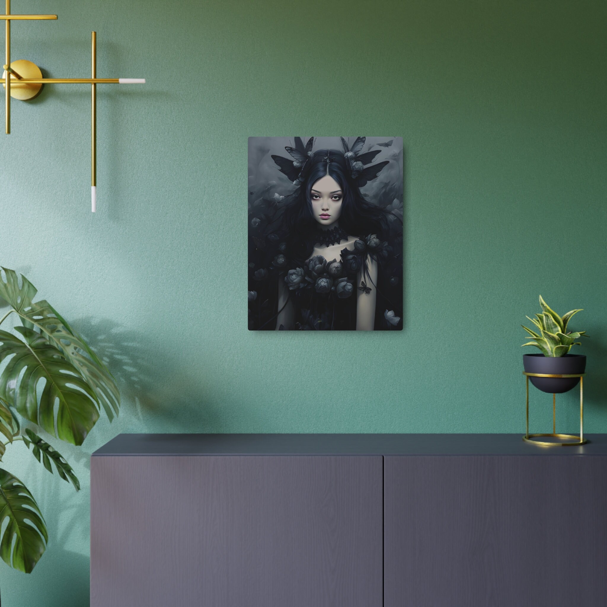 Dark Fairy Digital Print Goth Fairycore Printable Wall Art - Etsy