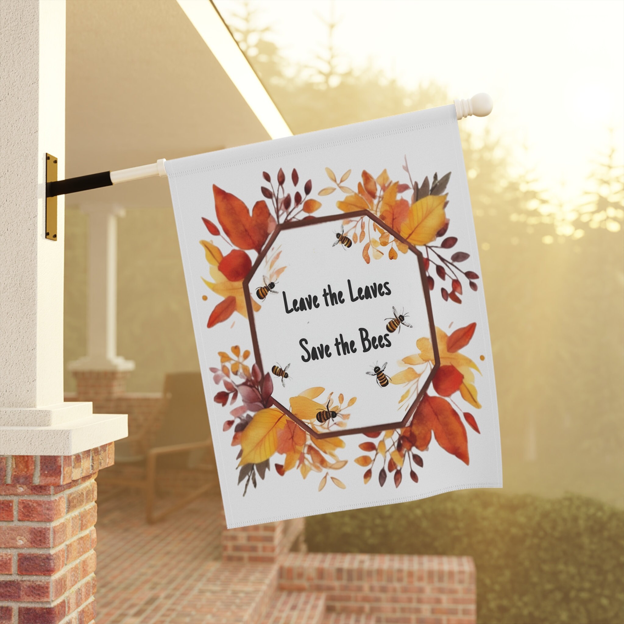 Leave the Leaves Flag Save the Bees Sign Native Gardens No - Etsy