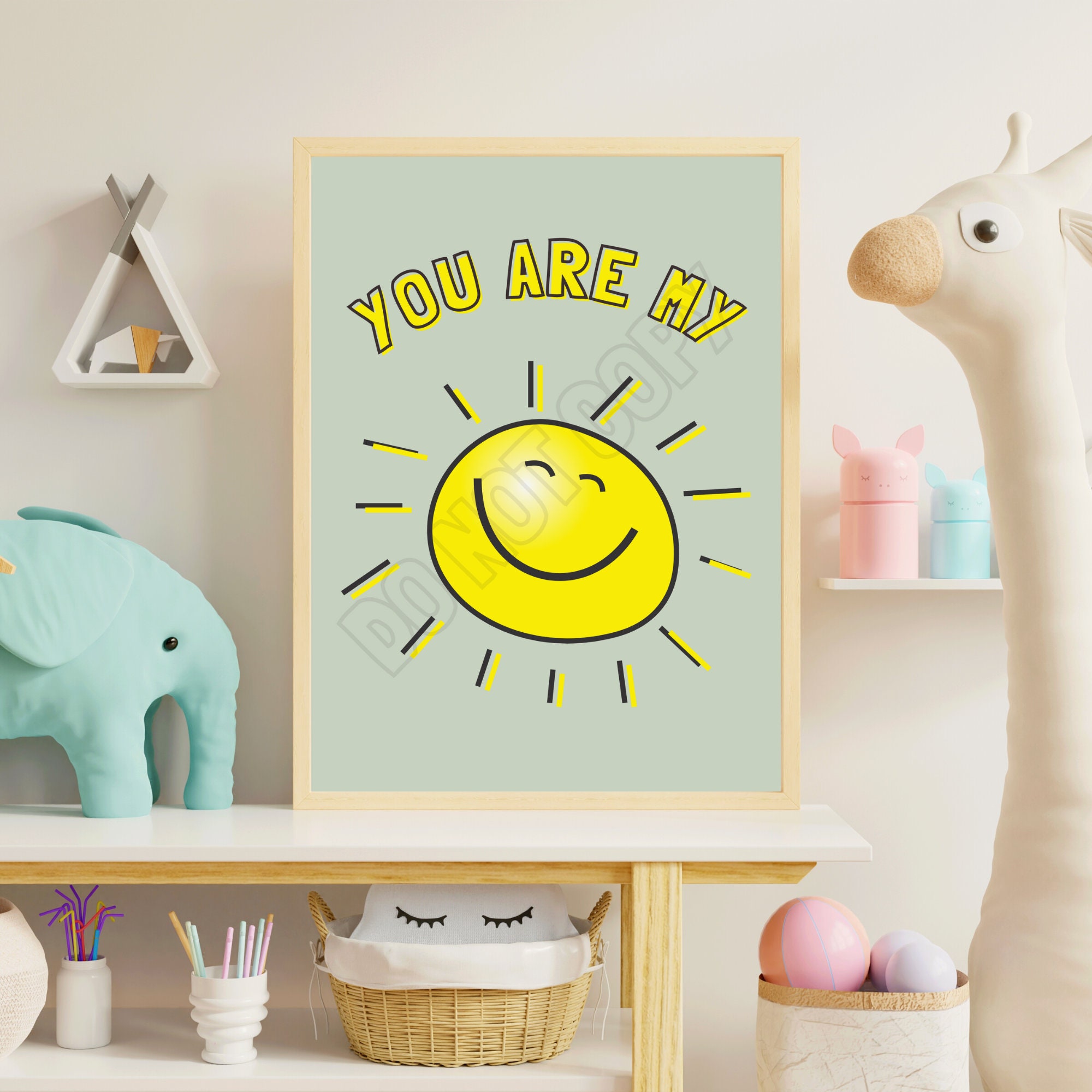Printable Digital Download | You Are My Sunshine | Kids Room | Nursery ...