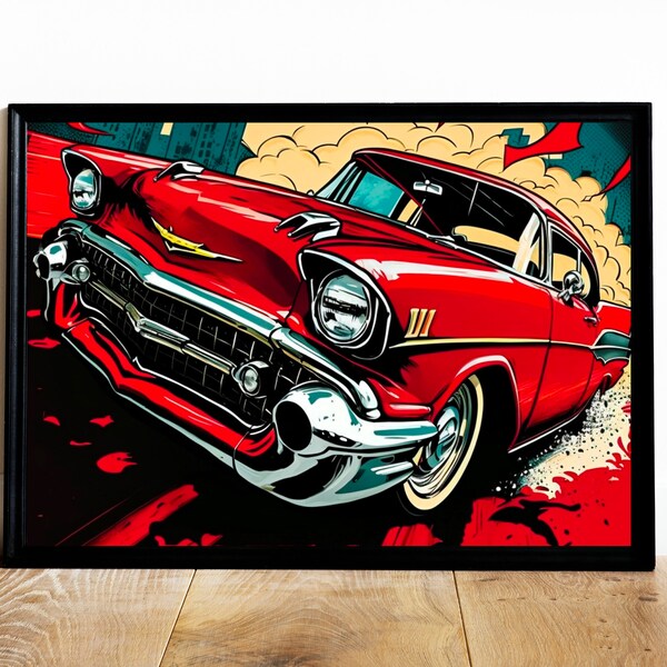 57 Chevy Wall Art - Etsy