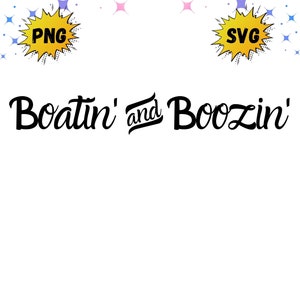 Boatin & Boozin | Summer | PNG | SVG | Instant Download - Etsy