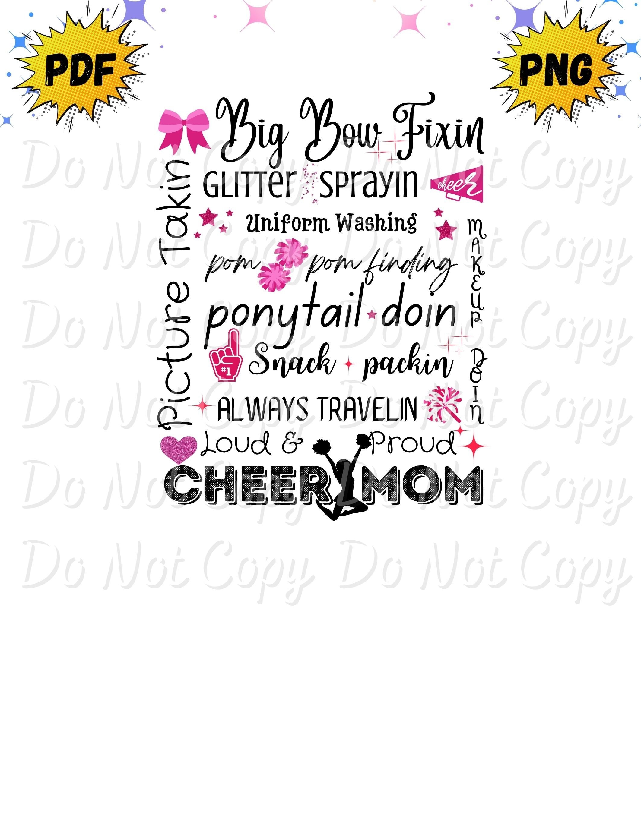 Cheer Mom | Png | Svg | Pdf | Instant Download | Sublimation | DFT ...
