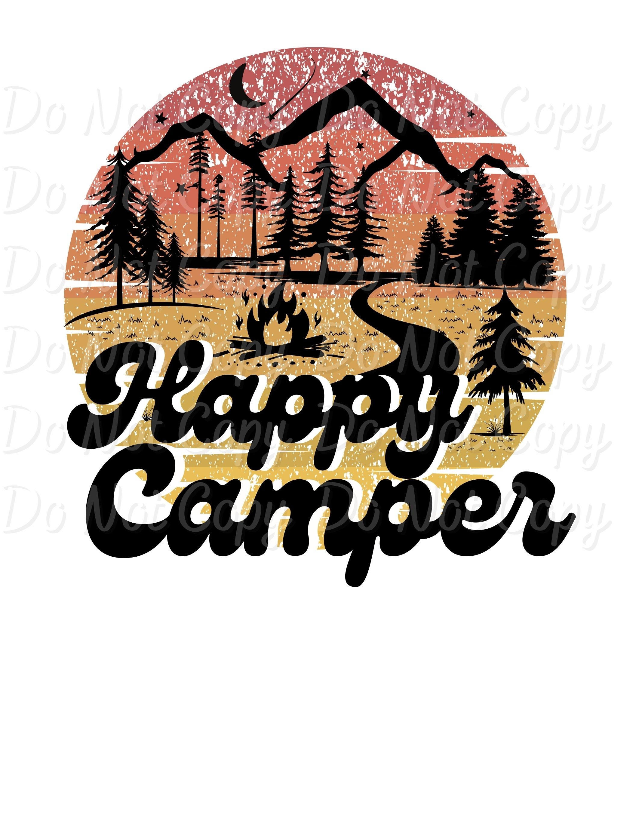 Happy Camper | Camping Design | Png | Svg | Png | Instant Download - Etsy