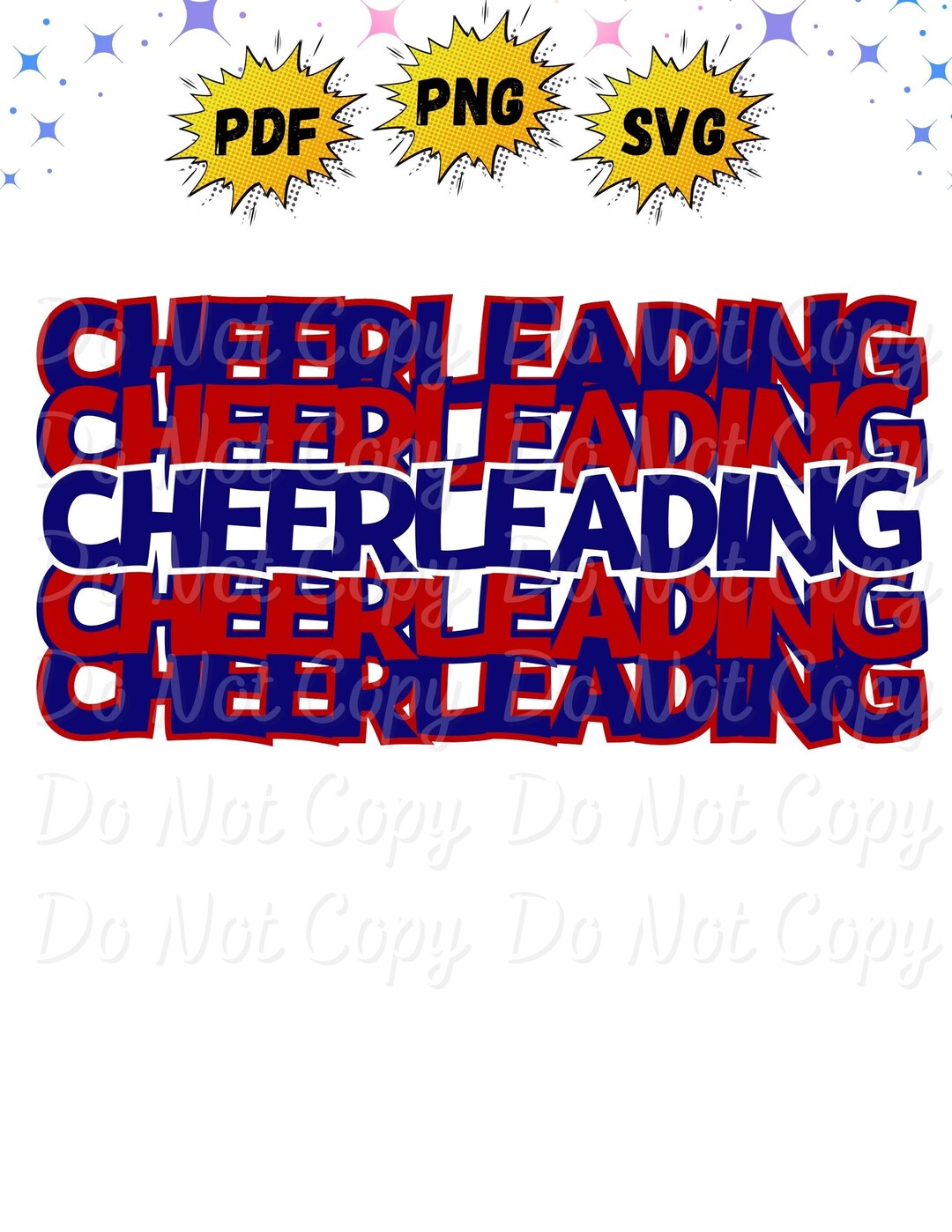 Cheerleading | Png | Svg | Pdf | Instant Download - Etsy