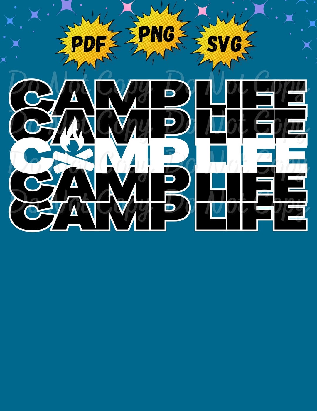 Camp Life | Png | Svg | Pdf | Instant Download - Etsy Australia