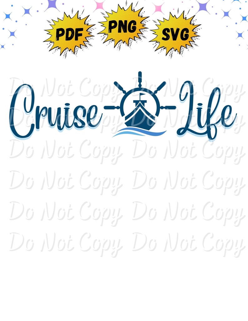 Cruise Life | Travel Design | Png | Svg | Pdf | Instant Download ...