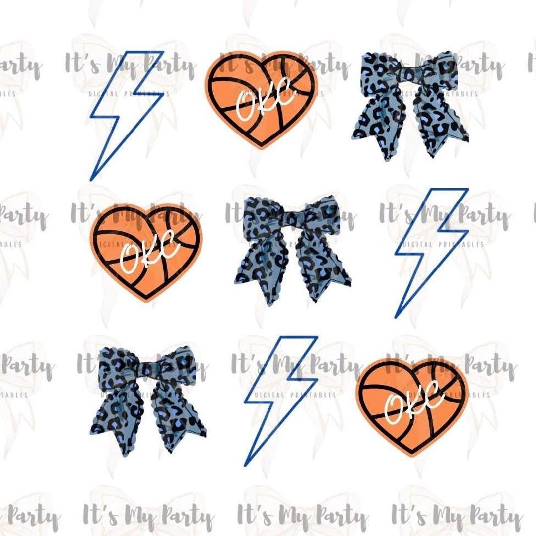 OKC Thunder Basketball PNG SVG for Shirt, Dtf Sublimation - Etsy