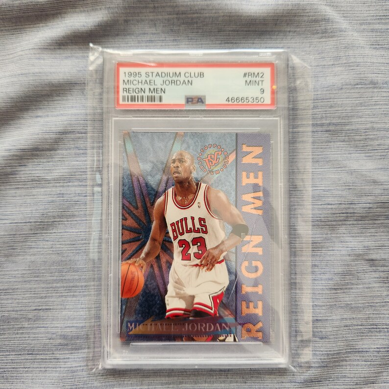 1995 Stadium Club Michael Jordan Chicago Bulls Reign Men Insert RM2 ...