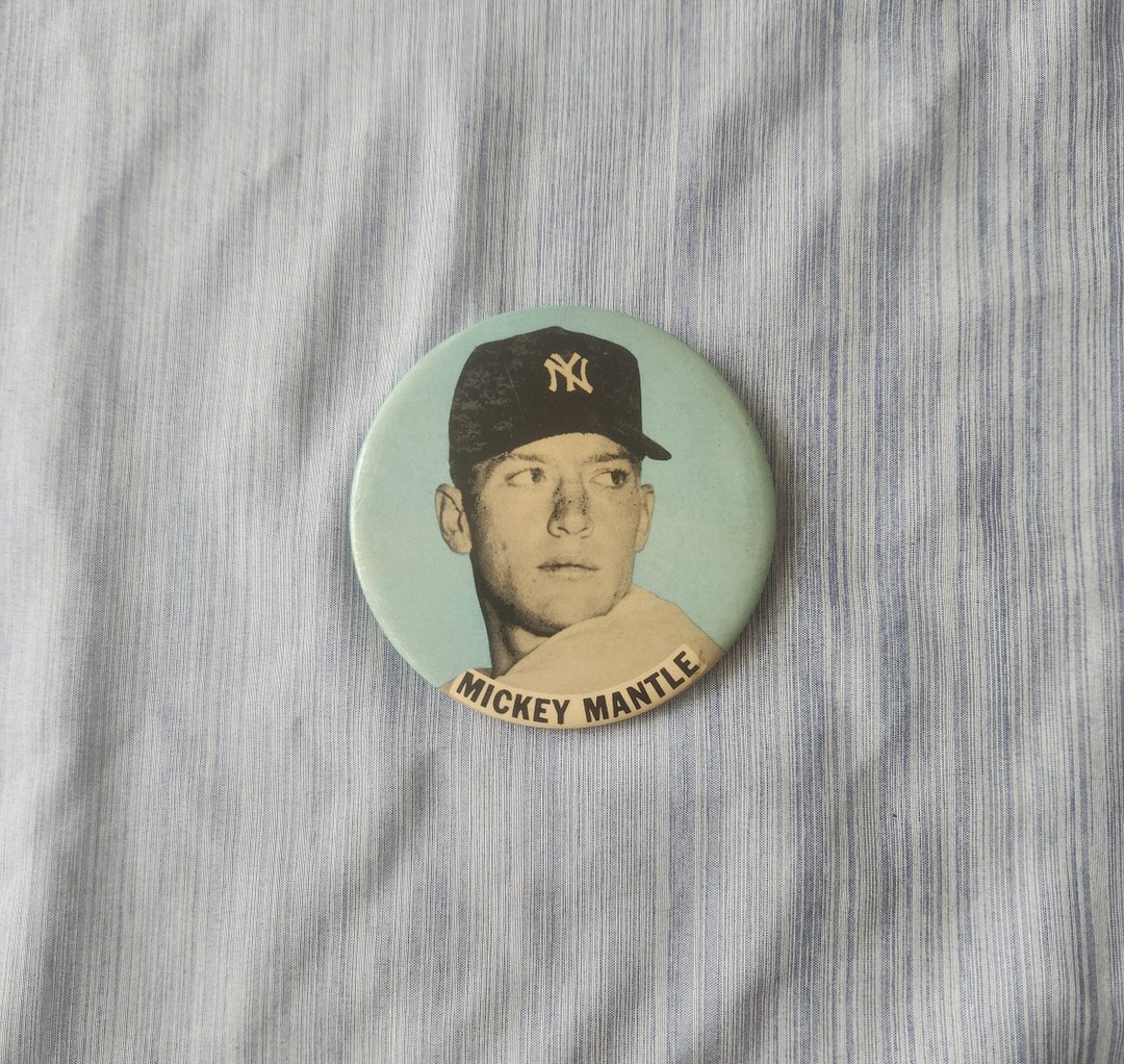 1960-1961 Vintage Mickey Mantle New York Yankees Button 3.5 - Etsy