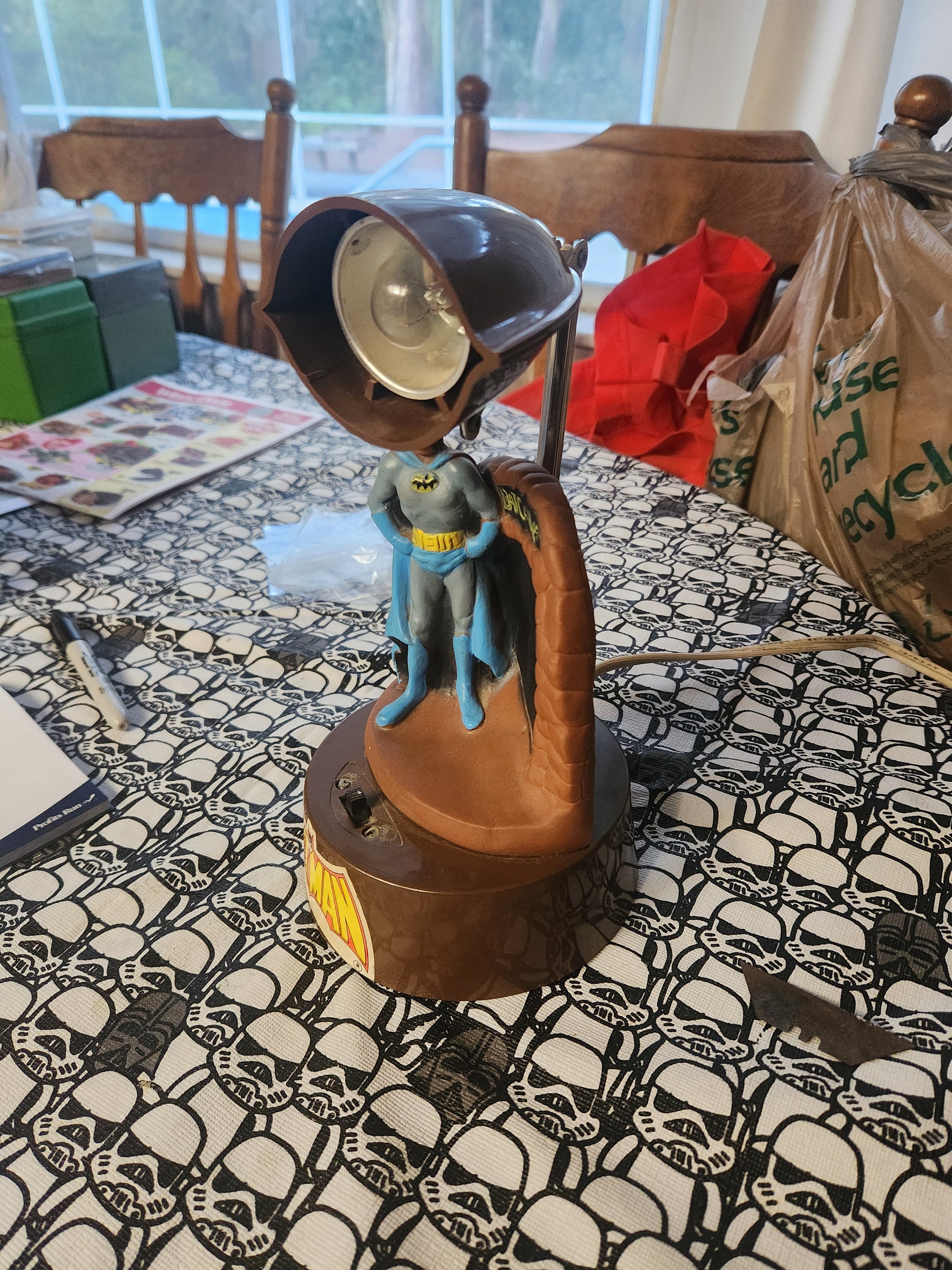 1970s DC Comics Vanity Fair Batman Batcave Desk Lamp Works Perfectly - Etsy