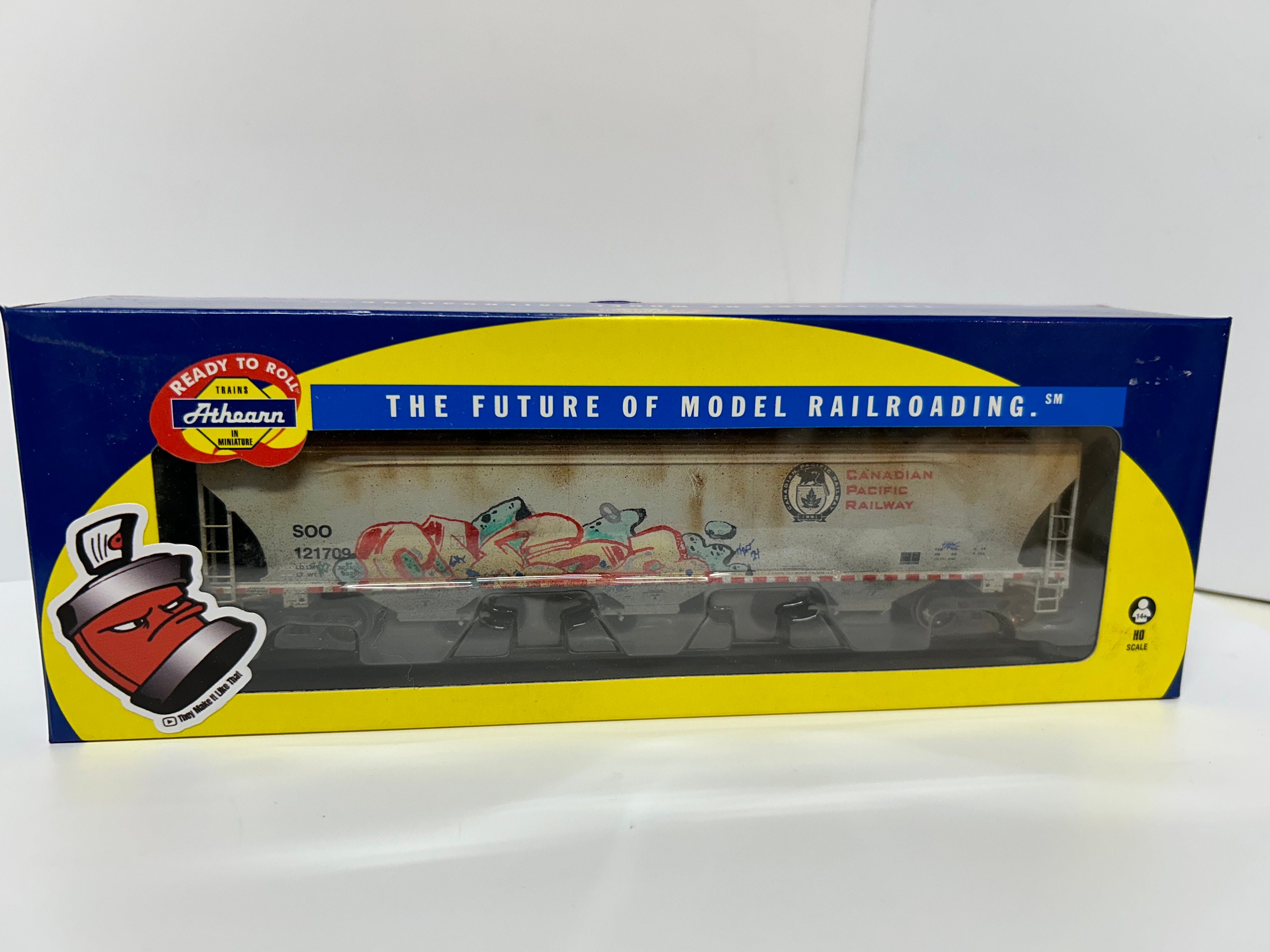 Custom Painted HO Scale Covered Hopper Model Train Car With Graffiti ...