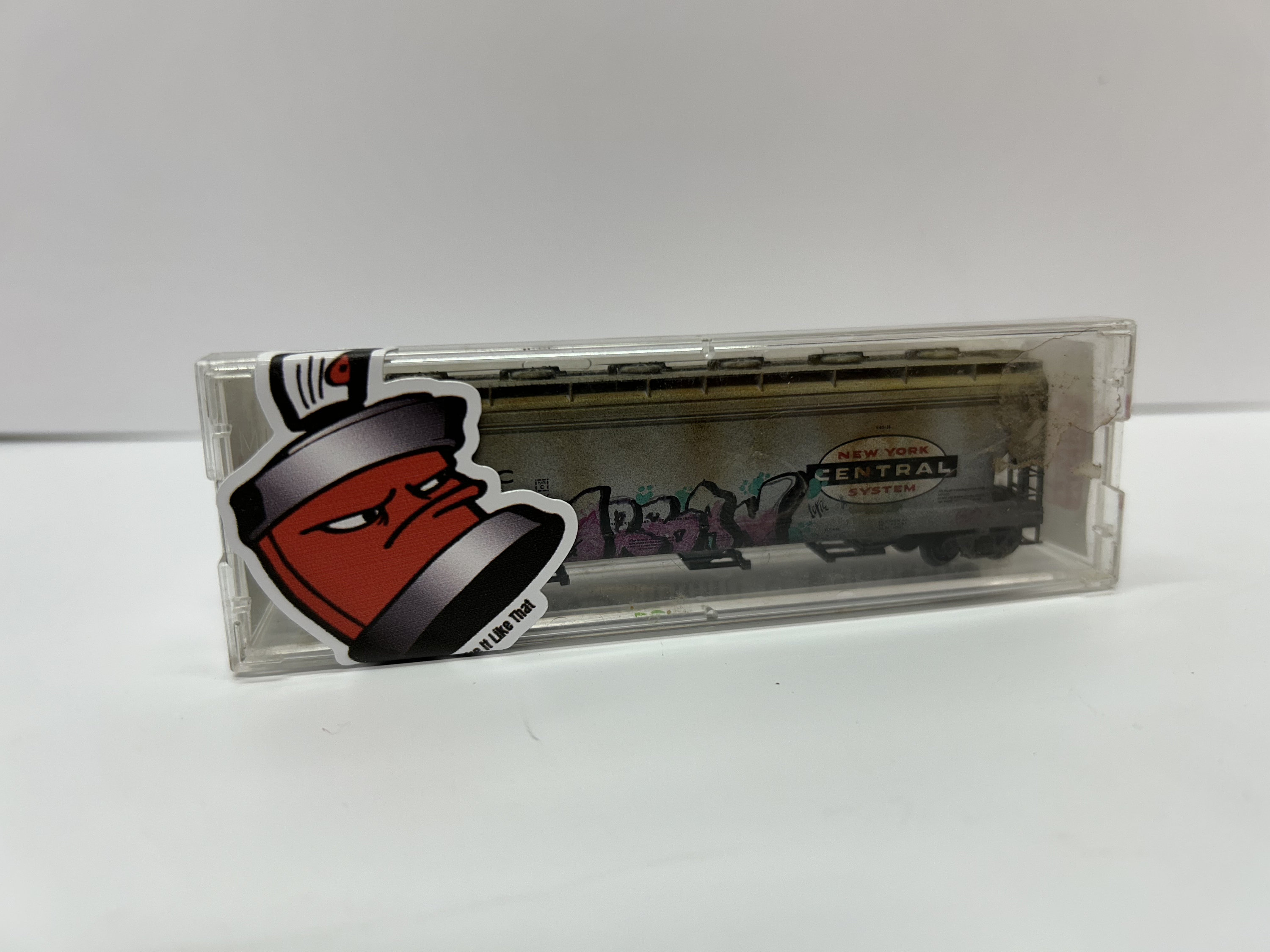 Custom Painted N Scale Hopper Model Train Car With Graffiti and ...