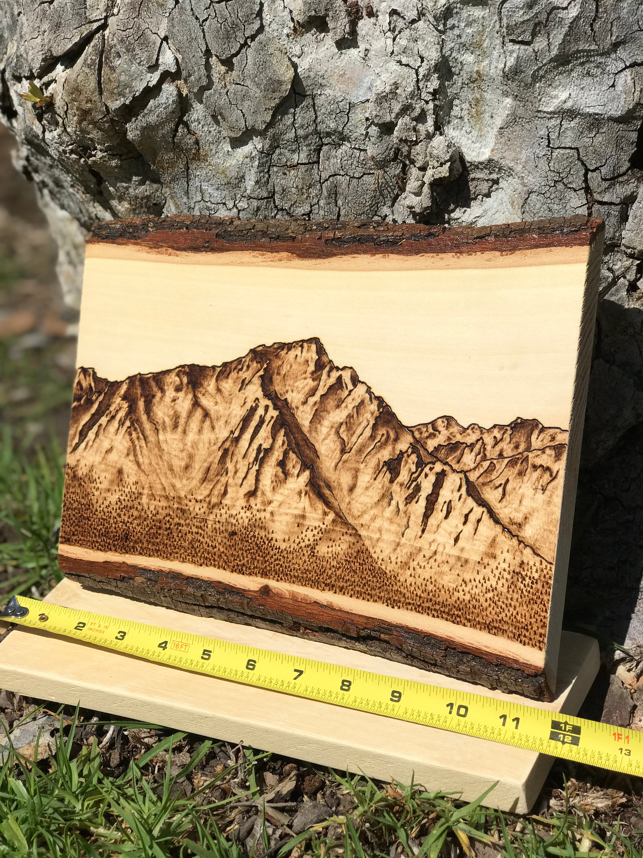 Handmade Wood Burning, Lone Pine Peak - Etsy