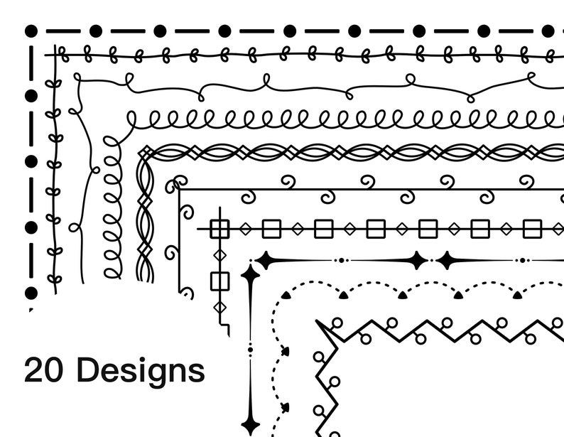 Digital Borders Decorators - Etsy