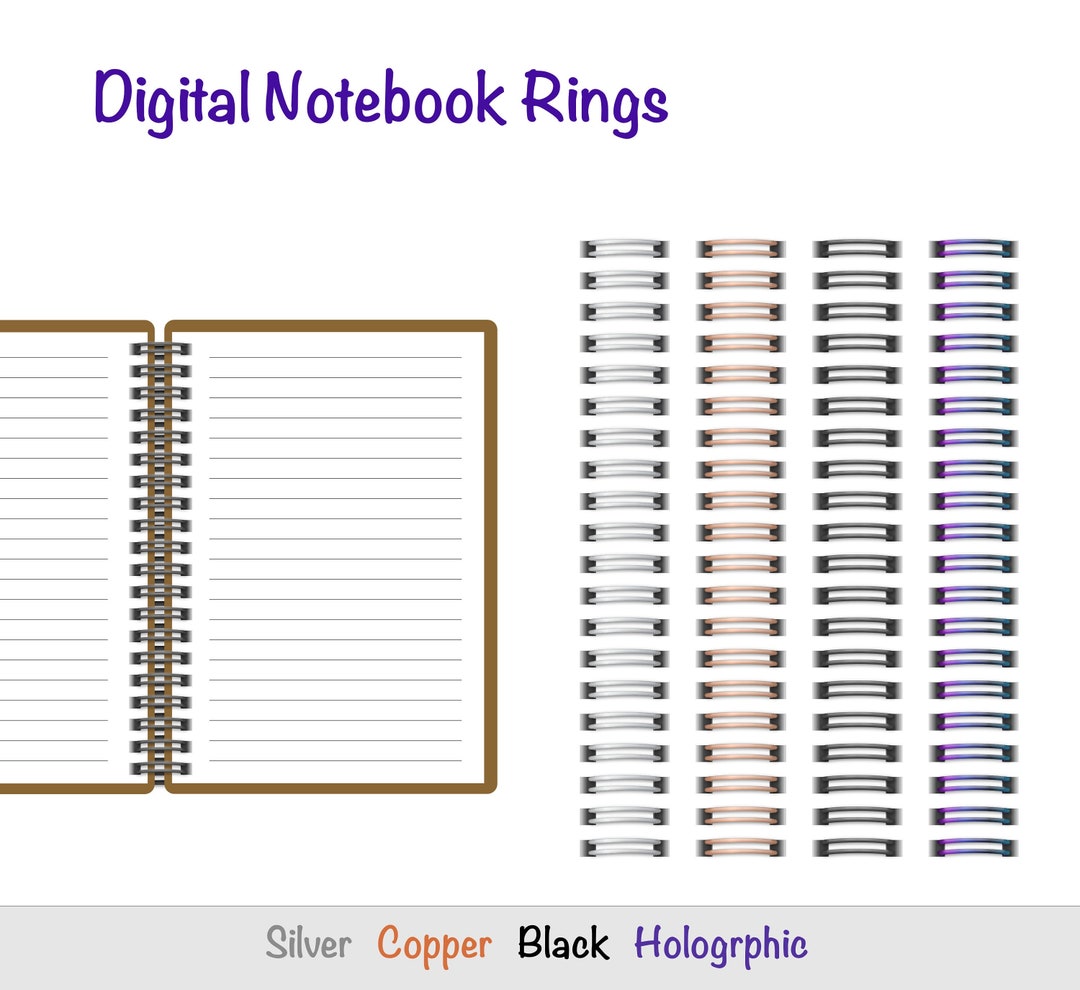 Digital Notebook Rings - Etsy