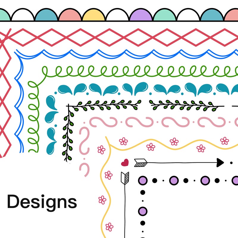 Digital Borders - Etsy
