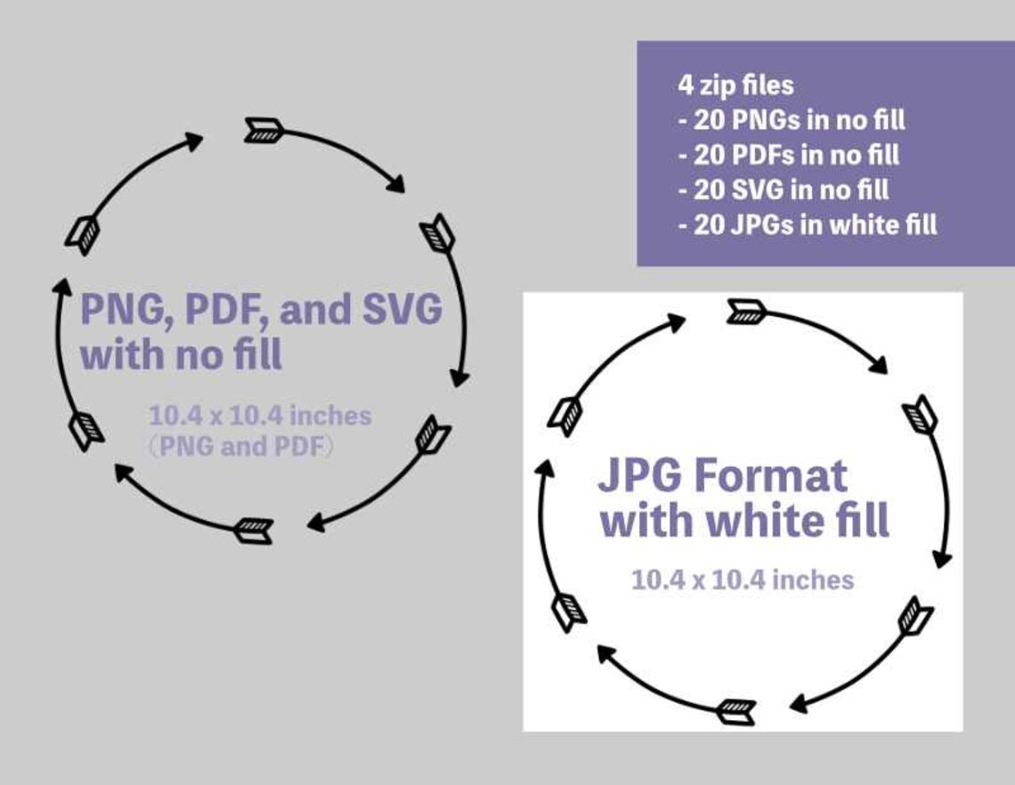 Round Digital Frames Decorators, Circle Frames Png Jpg Pdf and Svg - Etsy