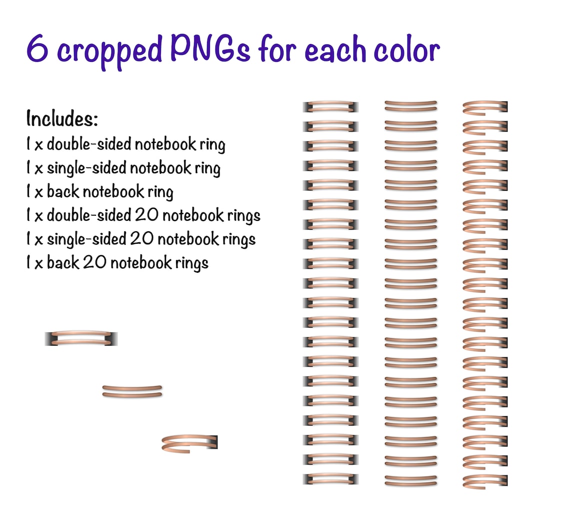 Digital Notebook Rings - Etsy