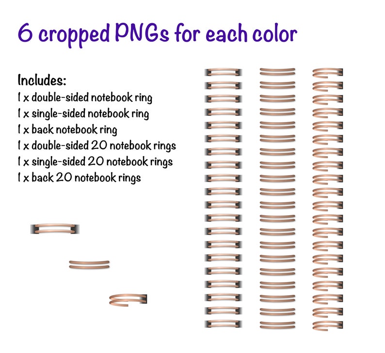 Digital Notebook Rings - Etsy