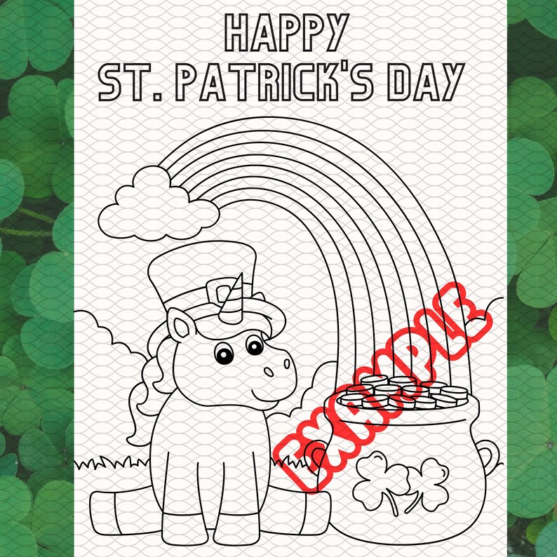 St. Patrick's Day Coloring Book Pages (pack of 8) | Teachers Coloring ...